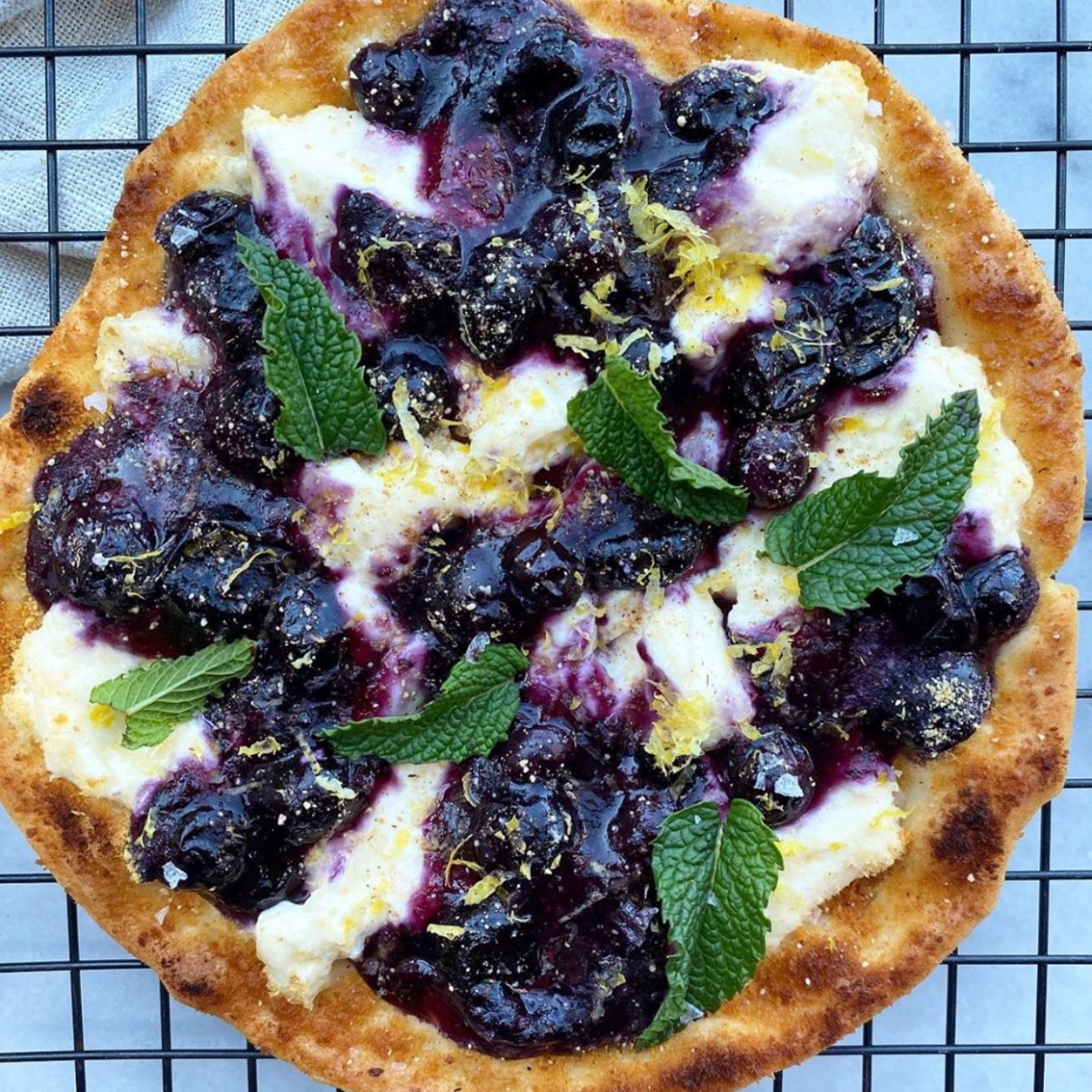 Blueberry Cheesecake Pizza - Chef Allie's Kitchen
