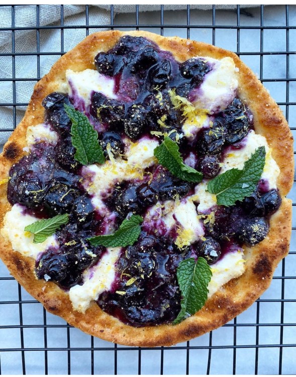 Blueberry Cheesecake Pizza - Chef Allie's Kitchen
