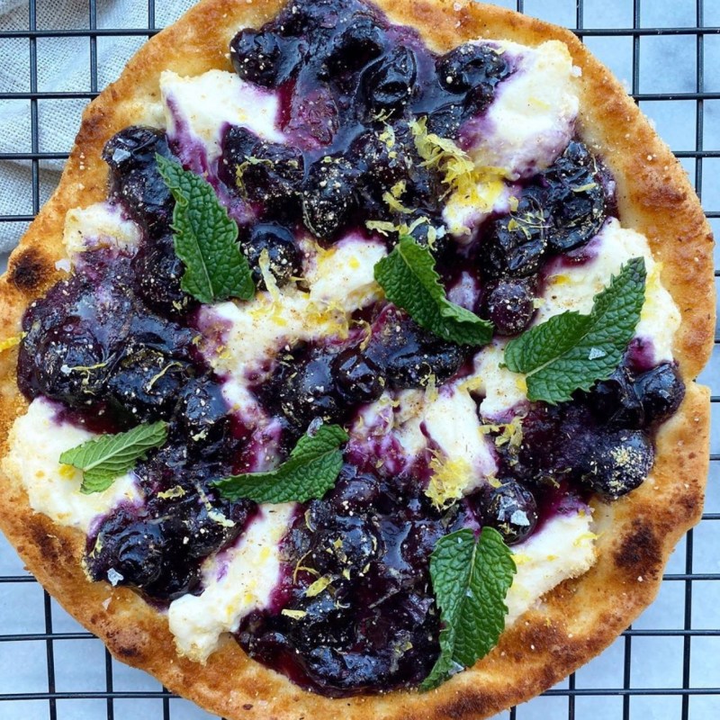 Blueberry Cheesecake Pizza - Chef Allie's Kitchen