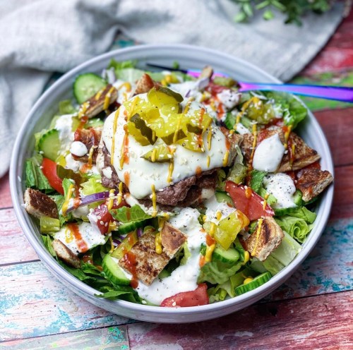 Smash Burger Salad 🍔 🥗 - Chef Allie's Kitchen