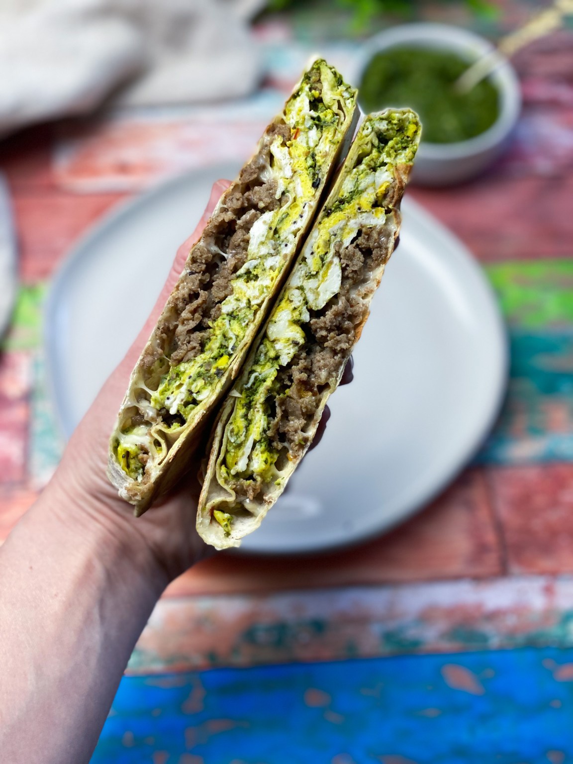 Southwest Veggie Breakfast Burrito Or Flatbread