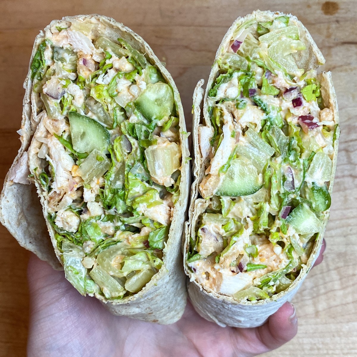 Buffalo Chicken Caesar Wrap - Chef Allie's Kitchen