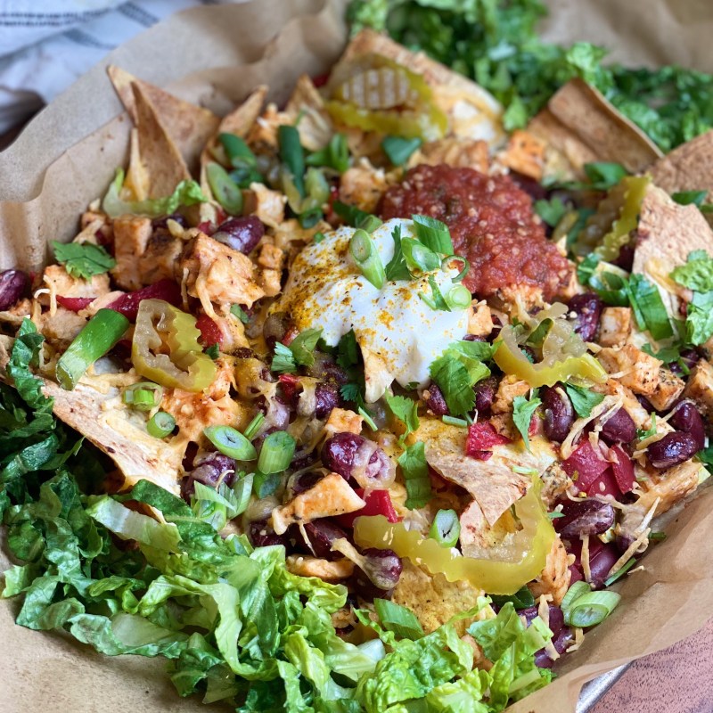 Healthy Loaded Nachos - Chef Allie's Kitchen