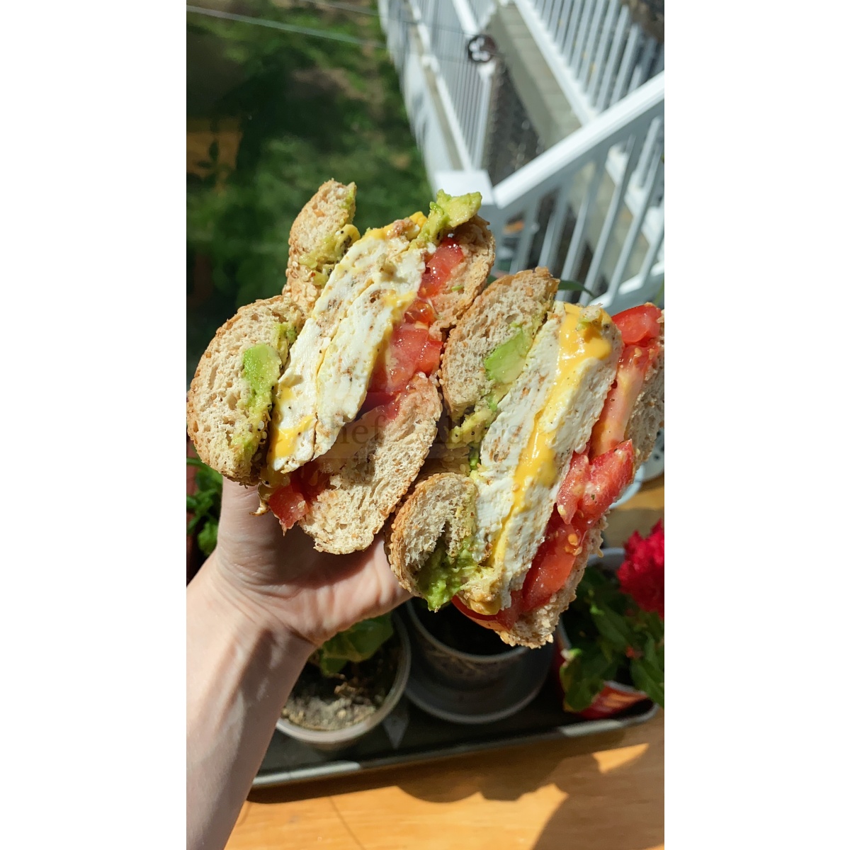 California Breakfast Bagel Sandwich - Chef Allie's Kitchen