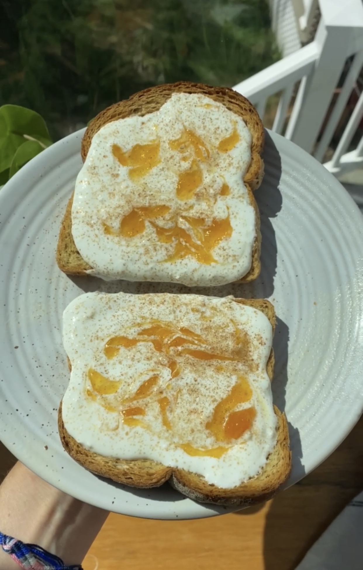 Whipped Cottage Cheese and Peach Jam Toast