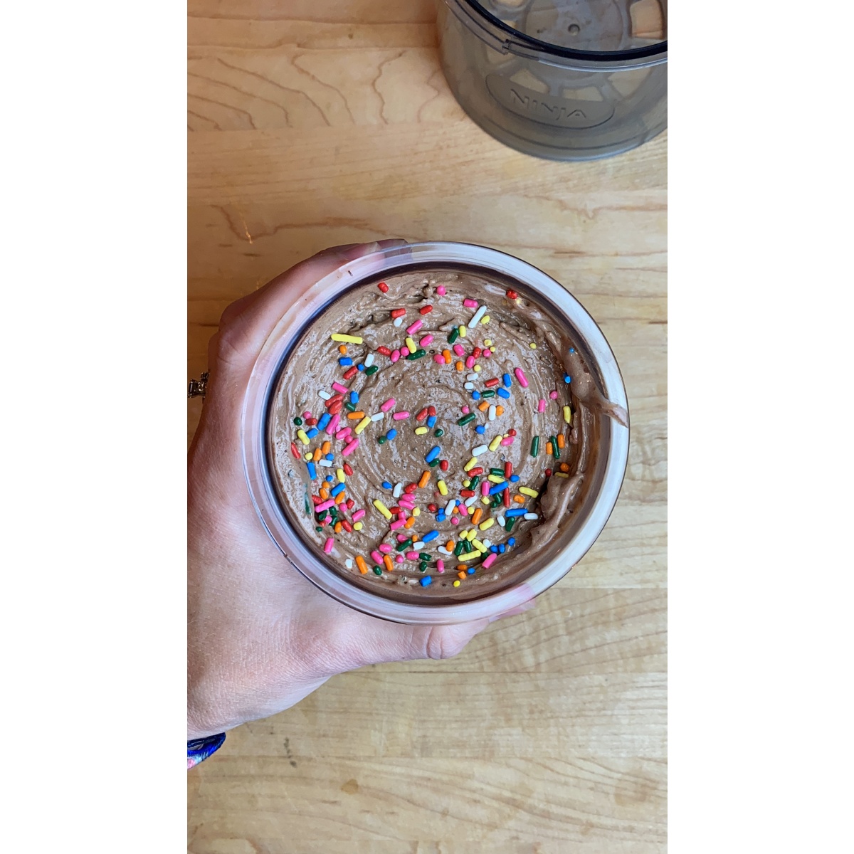 Chocolate Cake Batter Protein Ice Cream - Chef Allie's Kitchen