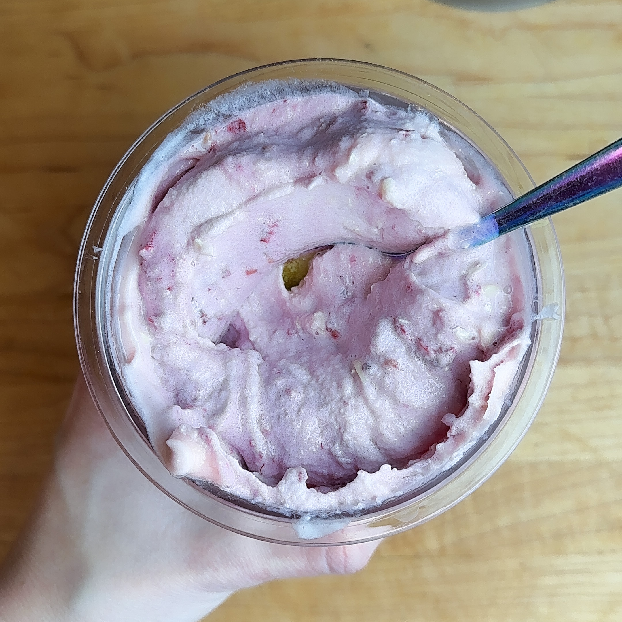 White Chocolate Raspberry Protein Ice Cream