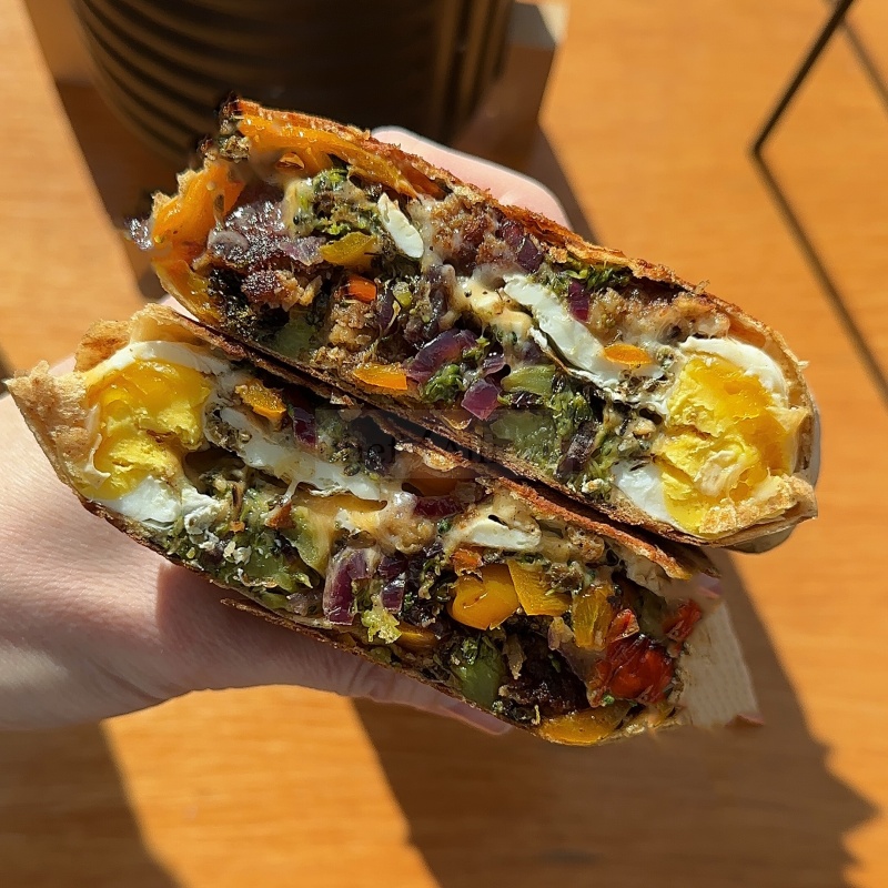 Veggie and Egg Breakfast Wrap - Chef Allie's Kitchen