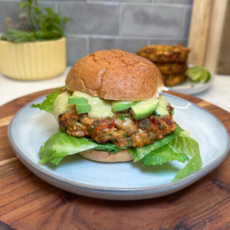 Chili Lime Chicken Burgers - Chef Allie's Kitchen