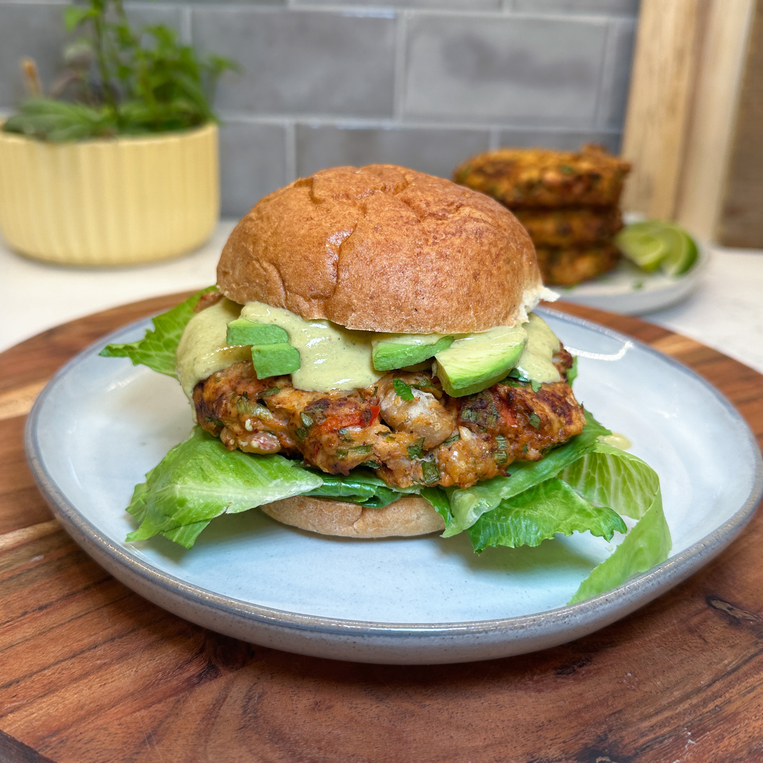 Chili Lime Chicken Burgers - Chef Allie's Kitchen