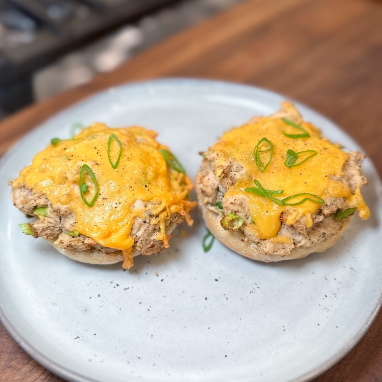 Tuna Melt on an English Muffin - Chef Allie's Kitchen